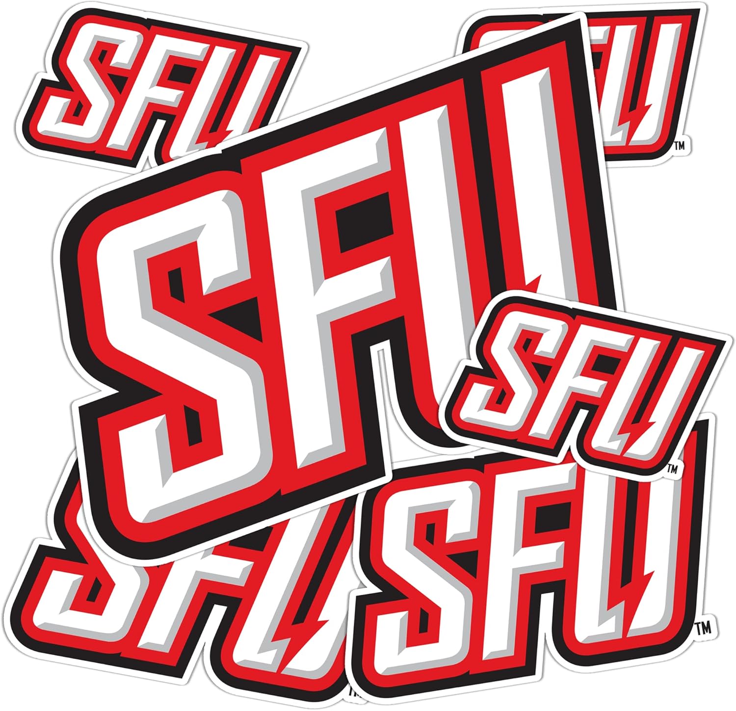 Amazon.com: Desert Cactus Saint Francis University Sticker Red Flash ...