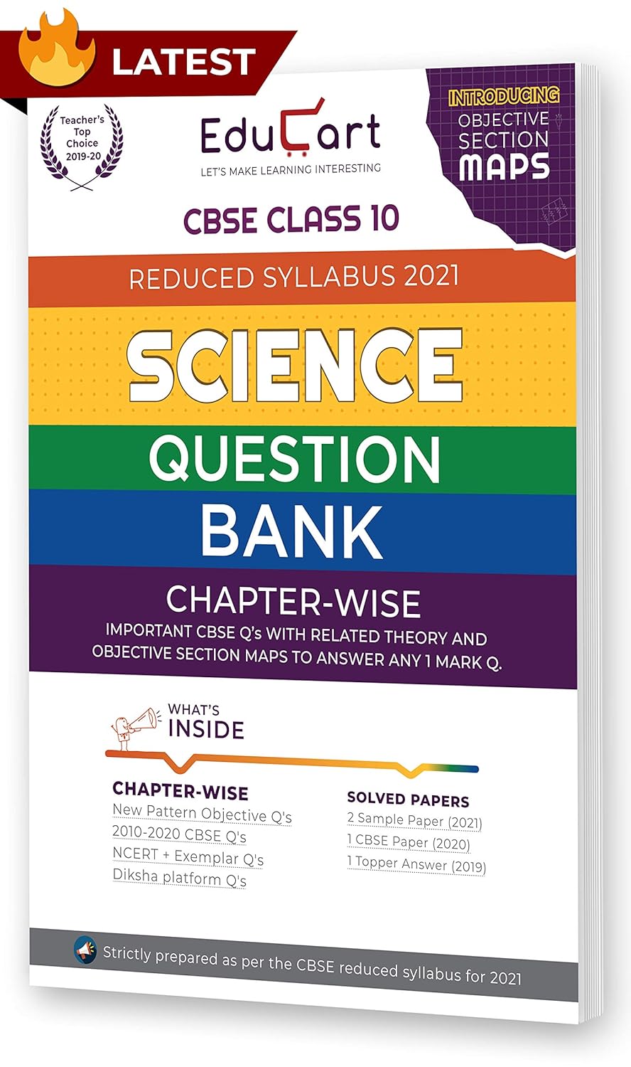 Educart CBSE Science Class 10 Question Bank (Reduced Syllabus) for 2021 ...