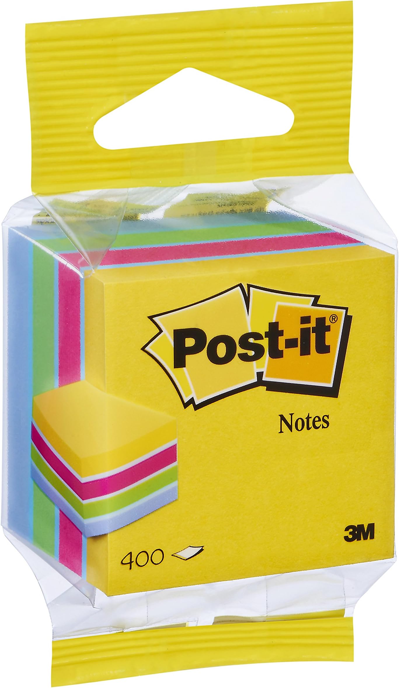 Post-it Notes Mini Cube, Ultra Colours, 51 mm x 51 mm, 400 Sheets ...