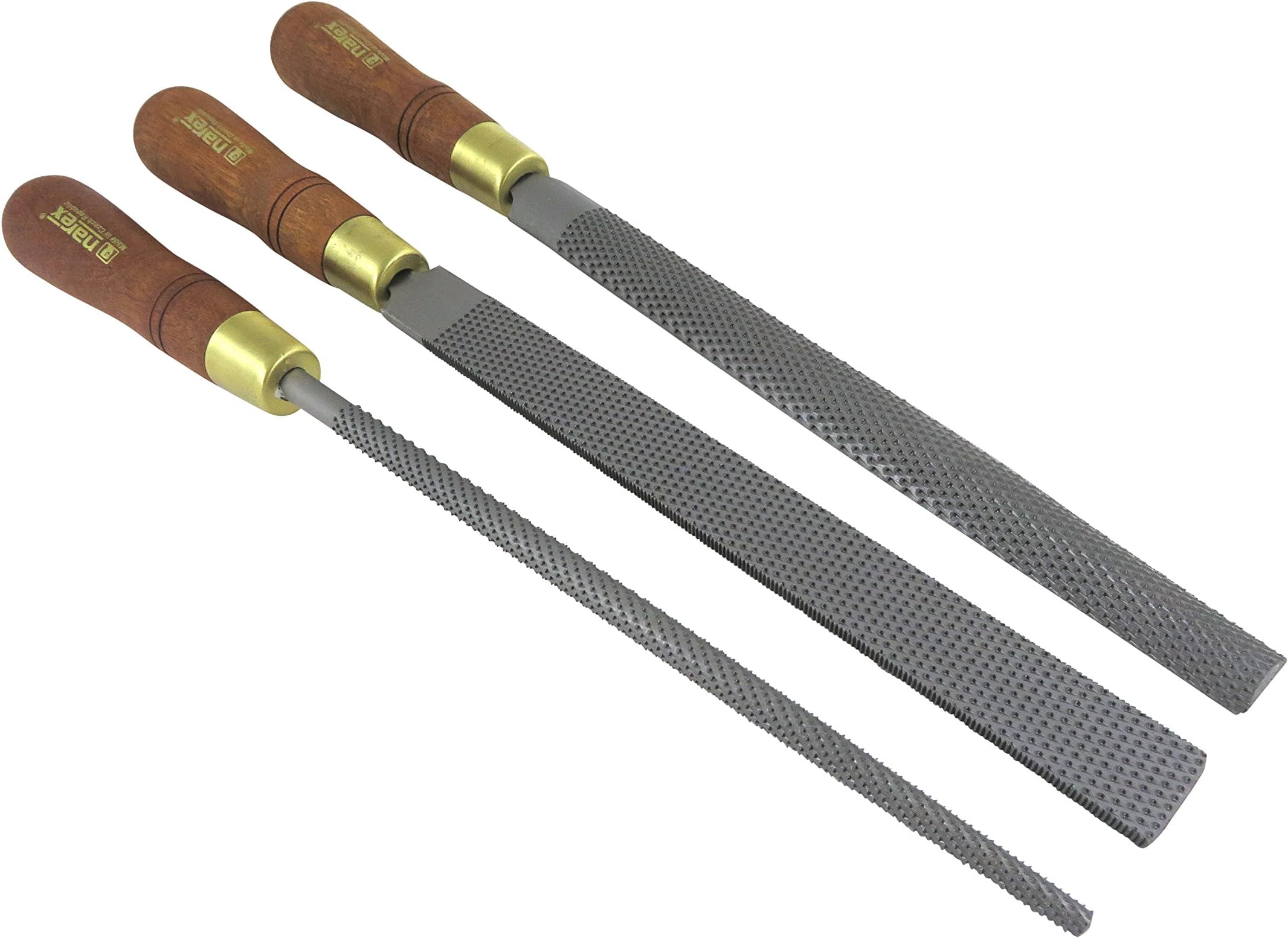 Narex 3 Piece Set Round Rattail, Half Round and Rectangular 200 mm ...