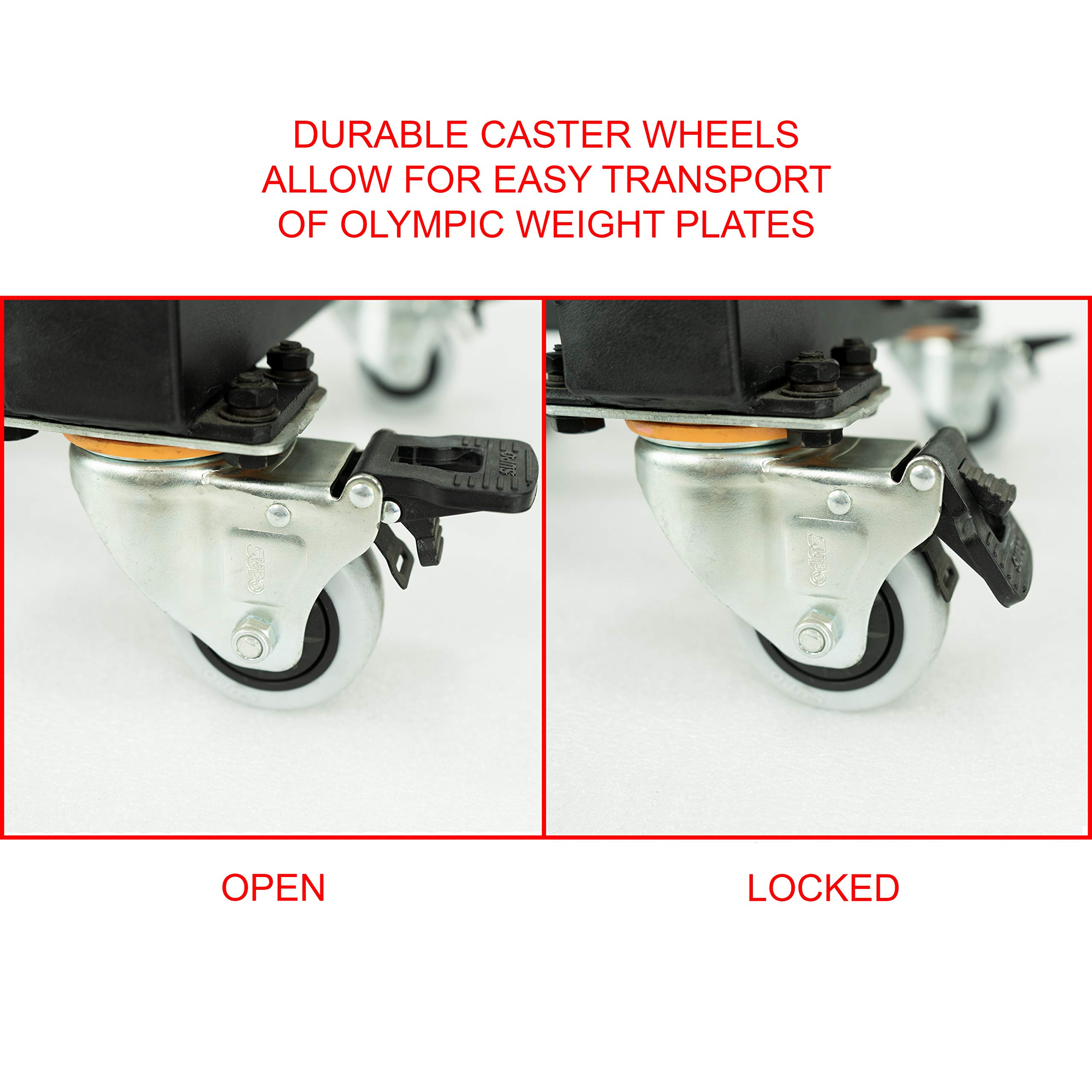 Buy Valor Fitness BH-19 Mobile Olympic Weight Plate Rack with Locking ...