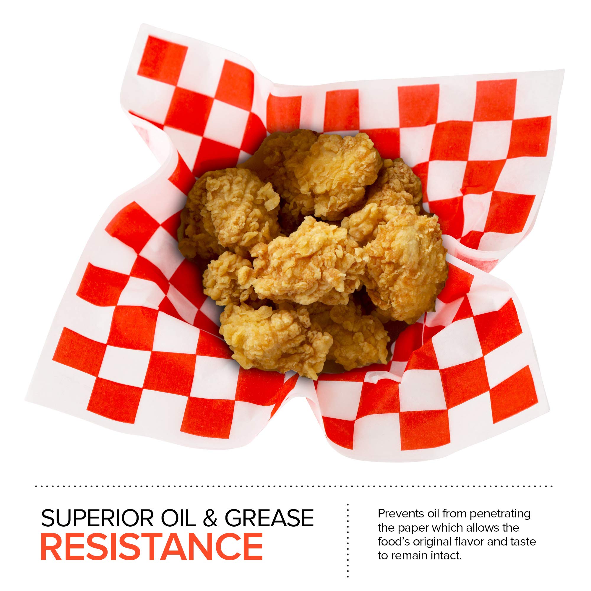 Buy Deli Paper Sheets (500 Count) 12-Inch Red Checkered Square Sandwich ...