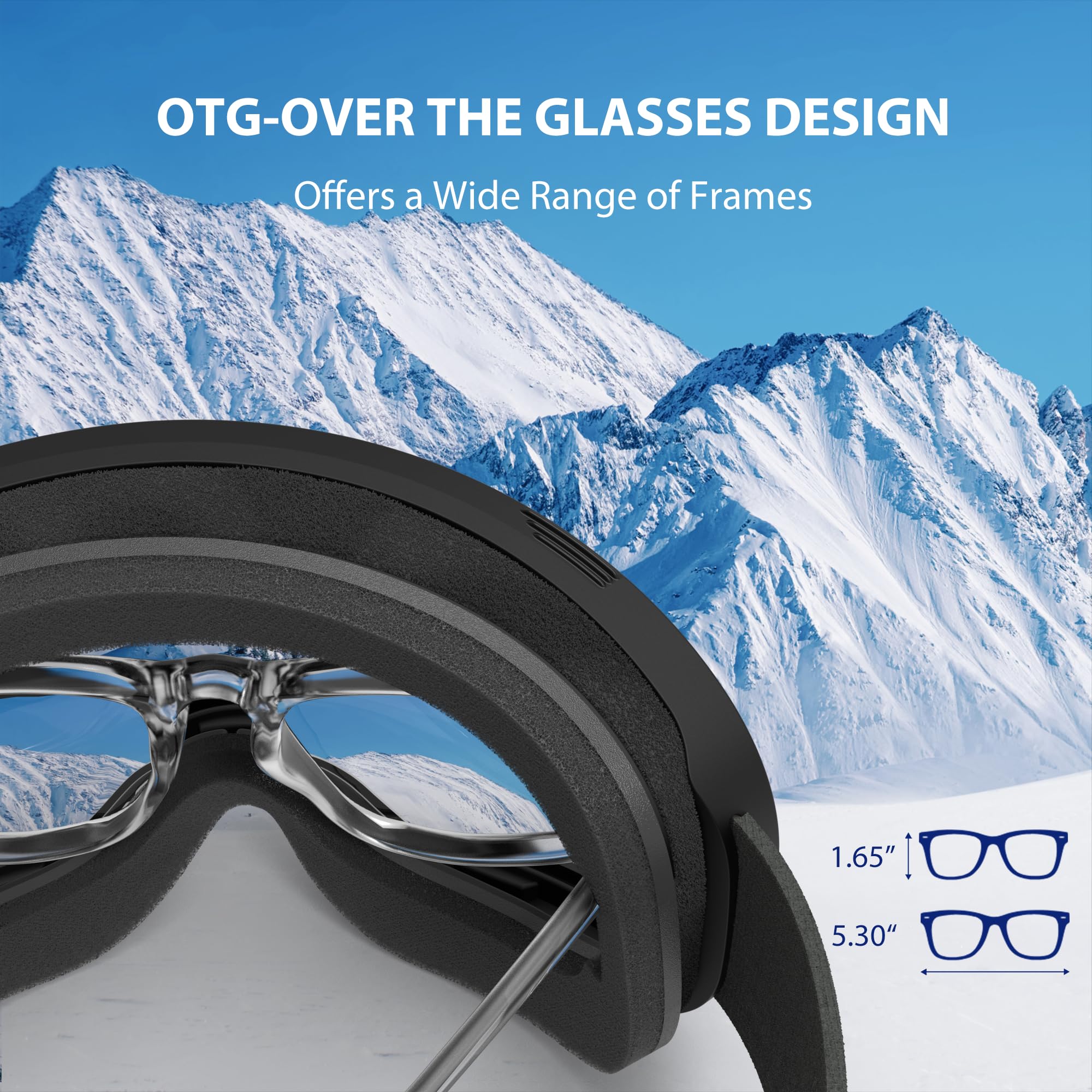 Snapklik.com : Ski Goggles Men Women, Professional OTG Snowboard ...