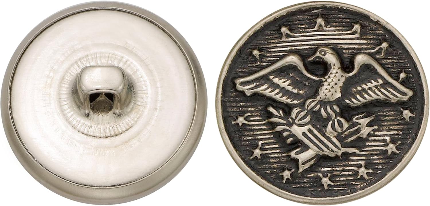 Amazon.com: C&C Metal Products 5190 Colonial Eagle Metal Button, Size ...