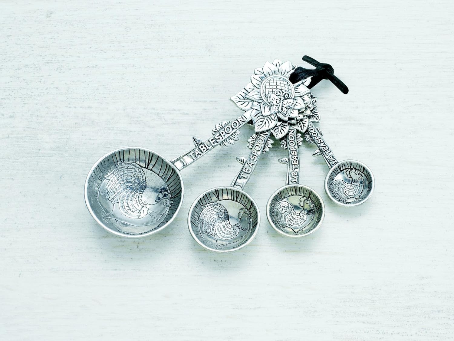 Amazon.com: Ganz Measuring Spoons Set - Sunflower: Home & Kitchen