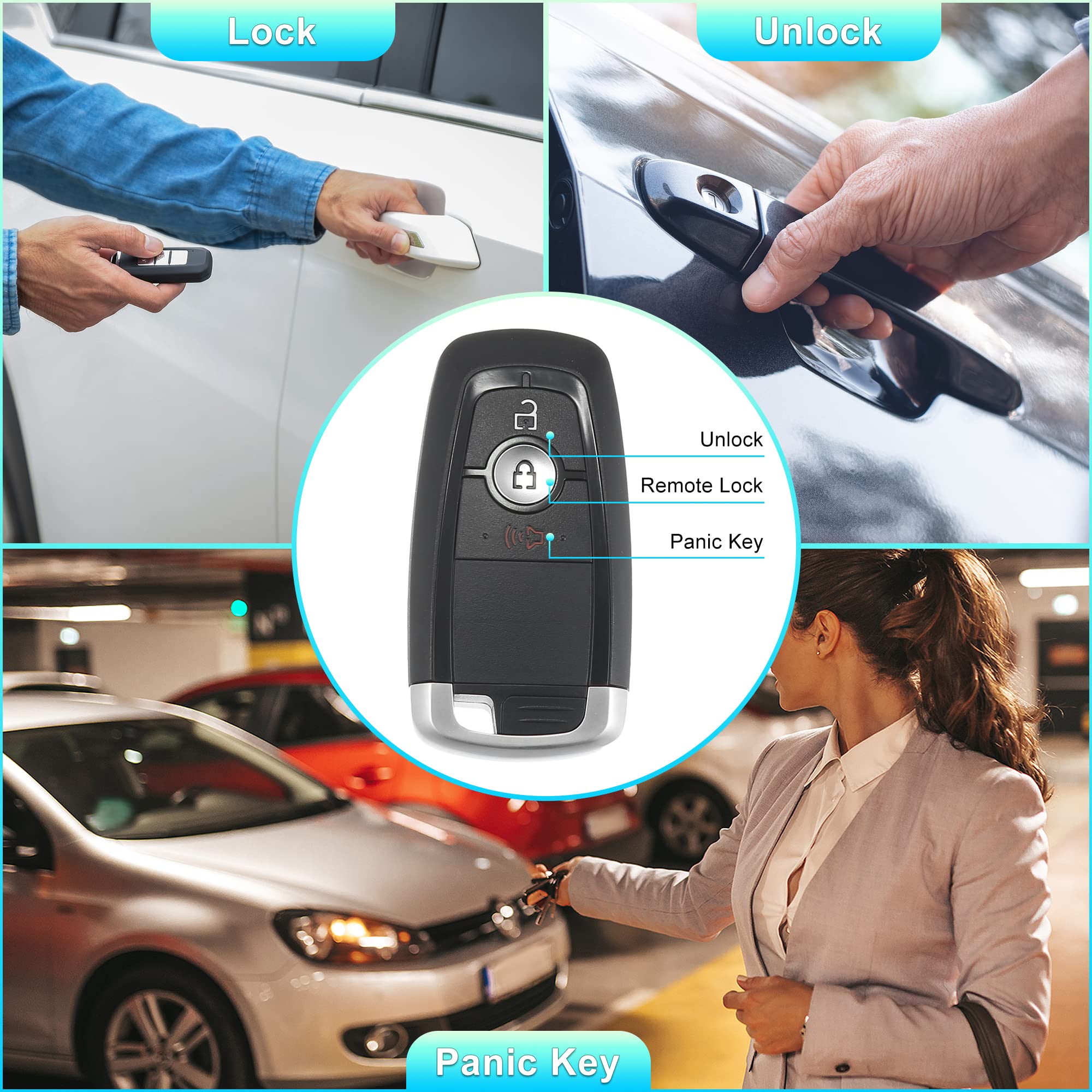 X AUTOHAUX 315MHz M3N-A2C93142300 Replacement Smart Proximity Keyless ...