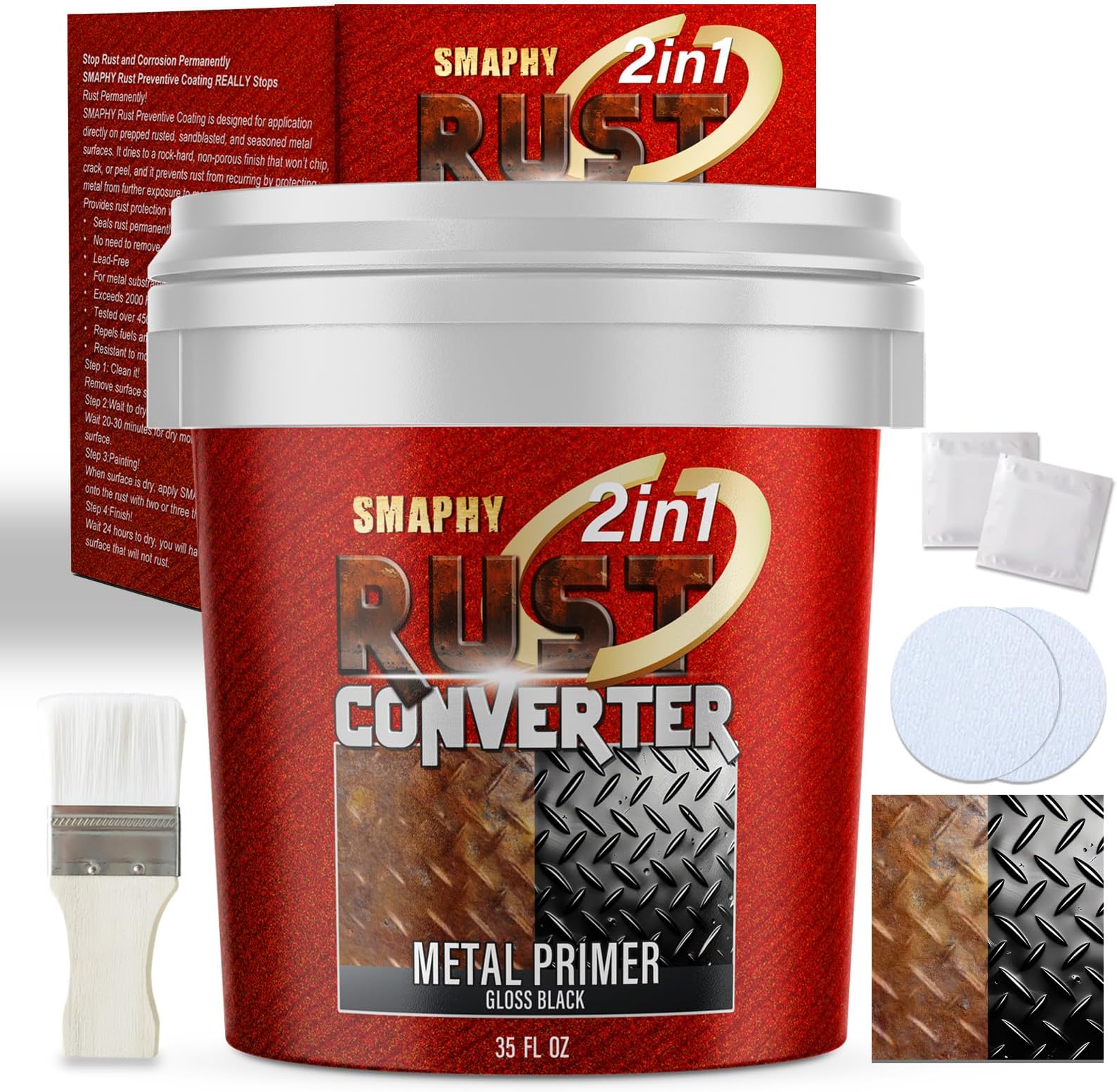 Amazon.com: FDC Rust Converter Ultra, Highly Effective Professional ...