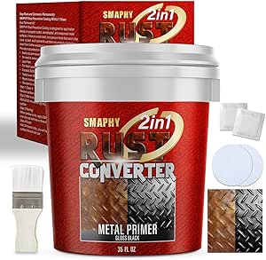 Amazon.com: 2-in-1 Rust Conveter Automotive, 35 oz Gloss Black Rust ...