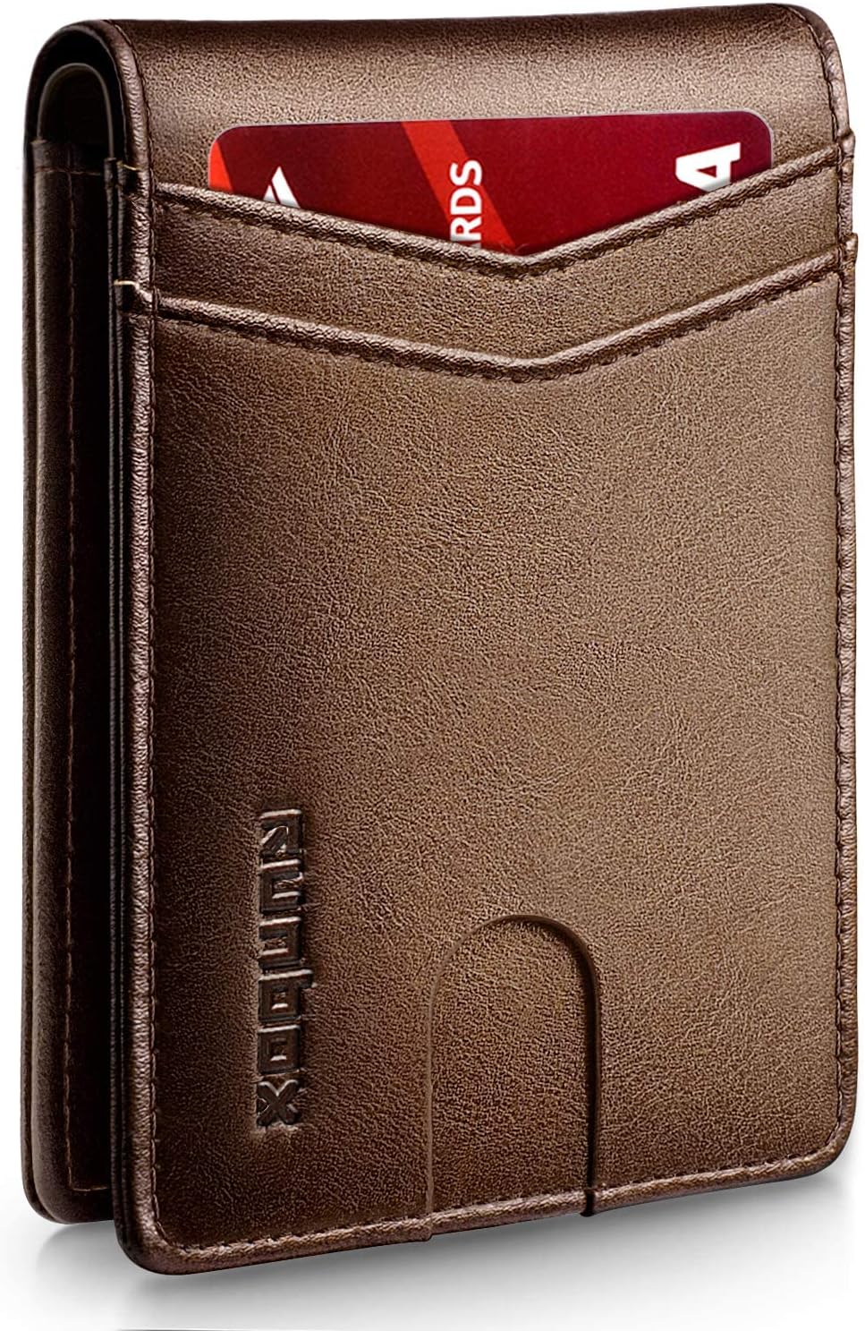 RUNBOX Slim Wallets for Men with RFID Blocking & Minimalist Mens Front ...