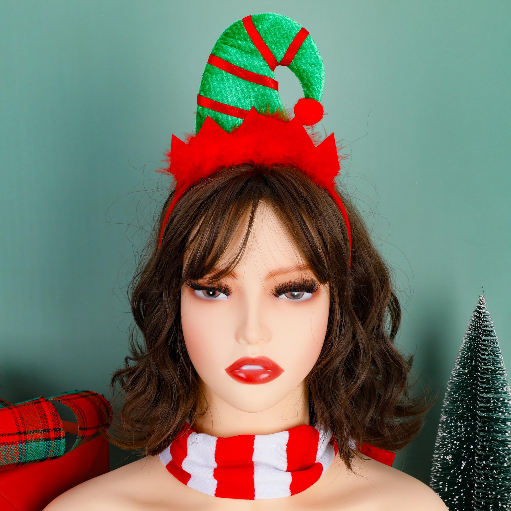 Snapklik.com : 16 PCS Christmas Headbands, 16 Styles Red Xmas ...