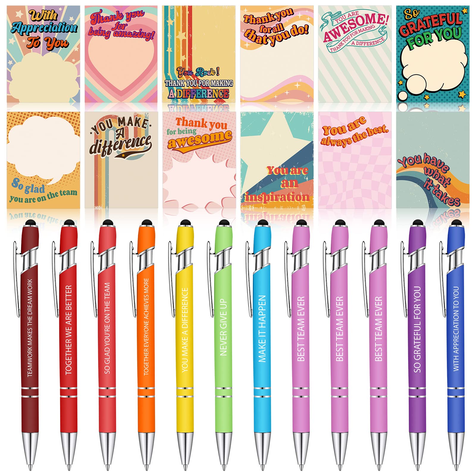 Amazon.com : Geyee 24 Pcs Sarcastic Notepads with Sayings Pens Funny ...