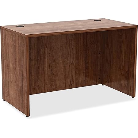 Amazon.com: Lorell Essentials Desk, Walnut Laminate : Home & Kitchen