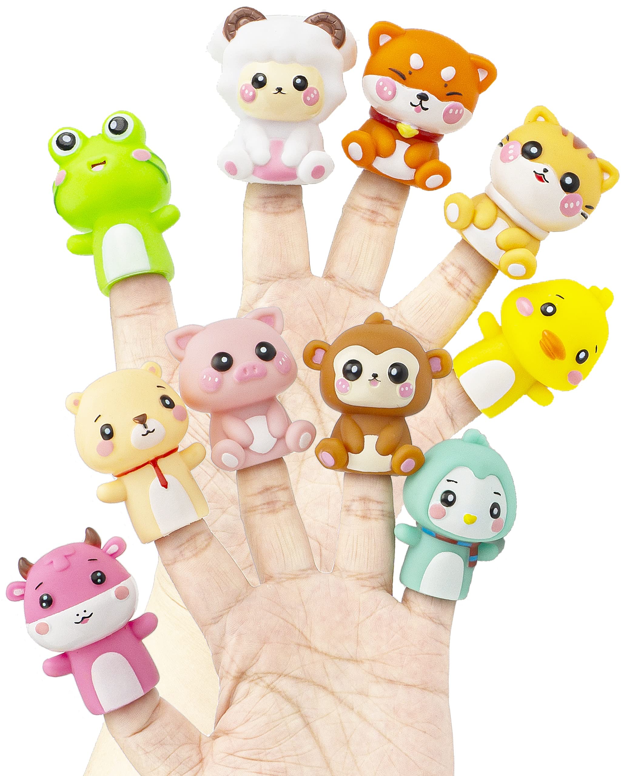 Snapklik.com : Animal Finger Puppet Set, Animals Puppet Show Theater ...