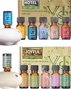 Amazon.com: VTS Waterless Diffuser with Top 12 Essential Oils (Hotel ...