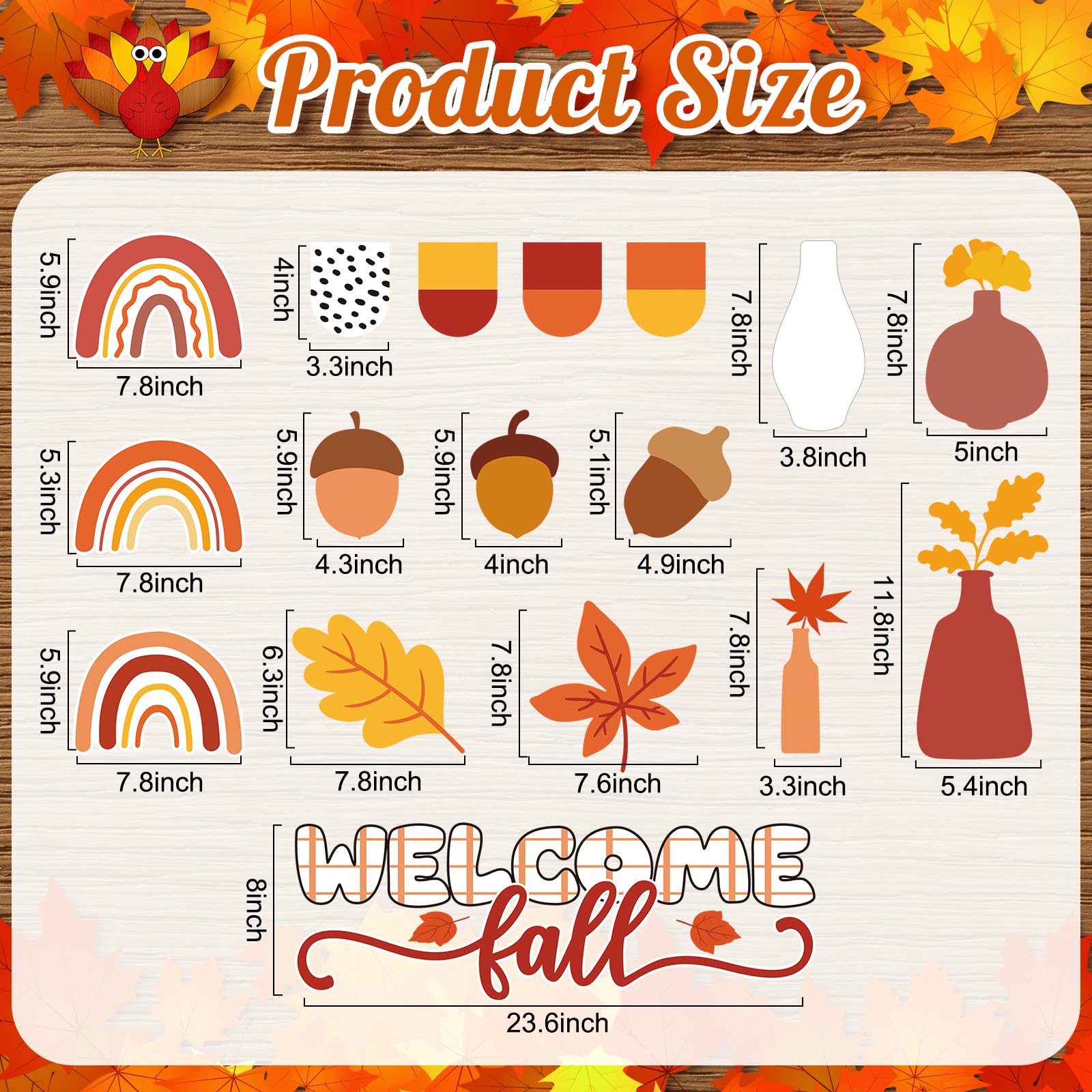 Snapklik.com : Fall Bulletin Board Decorations Welcome Fall Cutouts ...