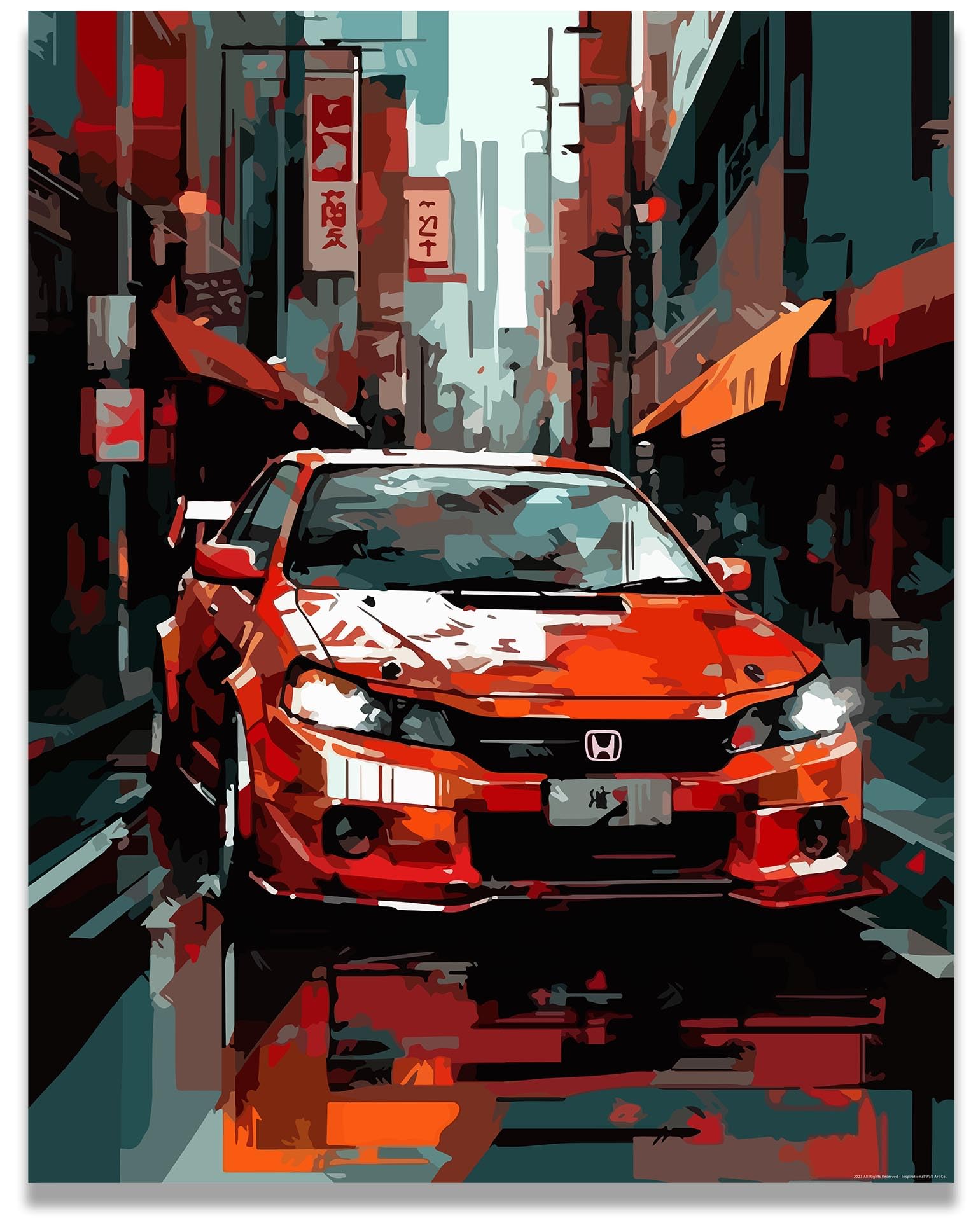Amazon.com: Inspirational Wall Art Co. - Tough | 1997 Honda Civic ...