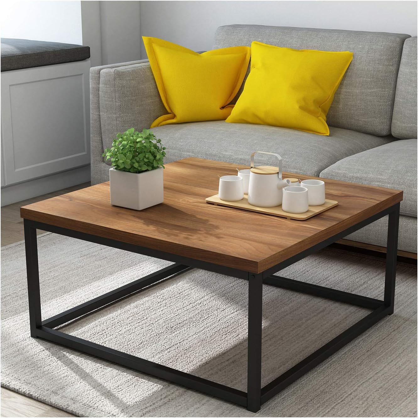 Cherry Tree Furniture CLIVE Mid-Century Style Walnut Colour Coffee ...