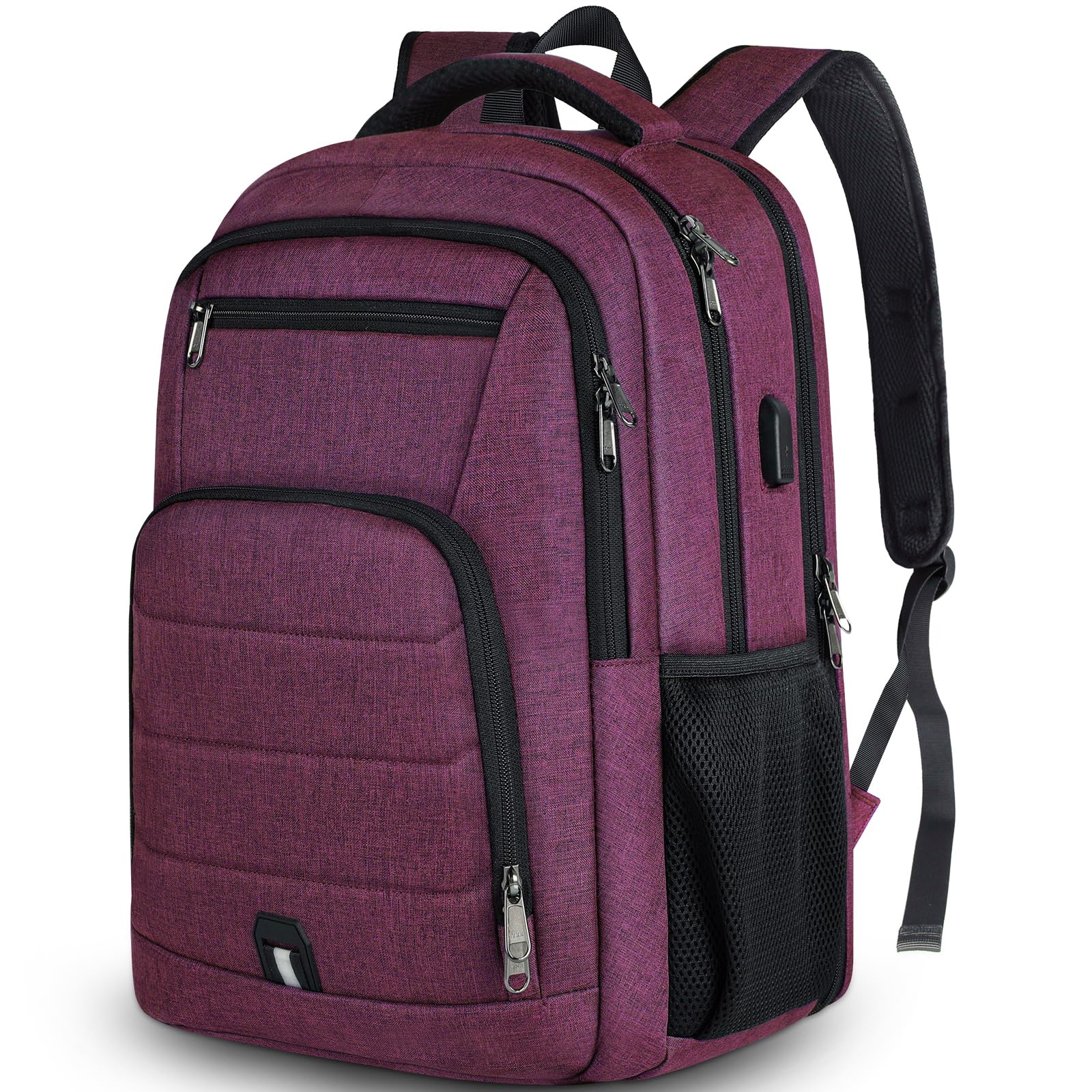 Amazon.com: RAINSMORE Laptop Backpack 17 Inch Large Travel Backpack for ...