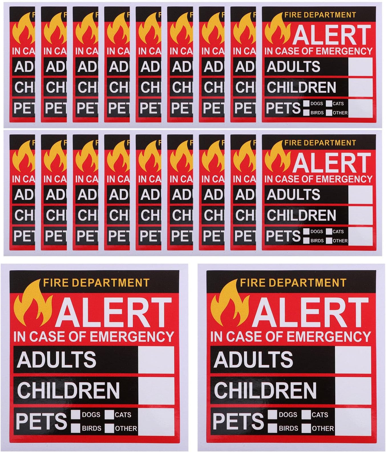 Amazon.com: Emergency Alert People and Pet Finder Sticker/Decal ...