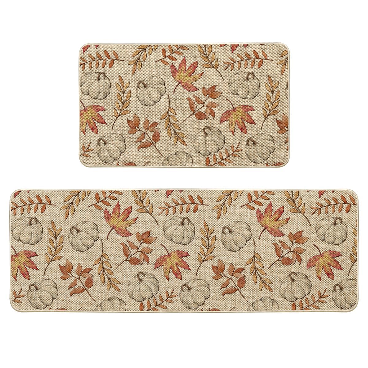 Amazon.com: Artoid Mode Pumpkins Fall Kitchen Mats Set of 2, Autumn ...