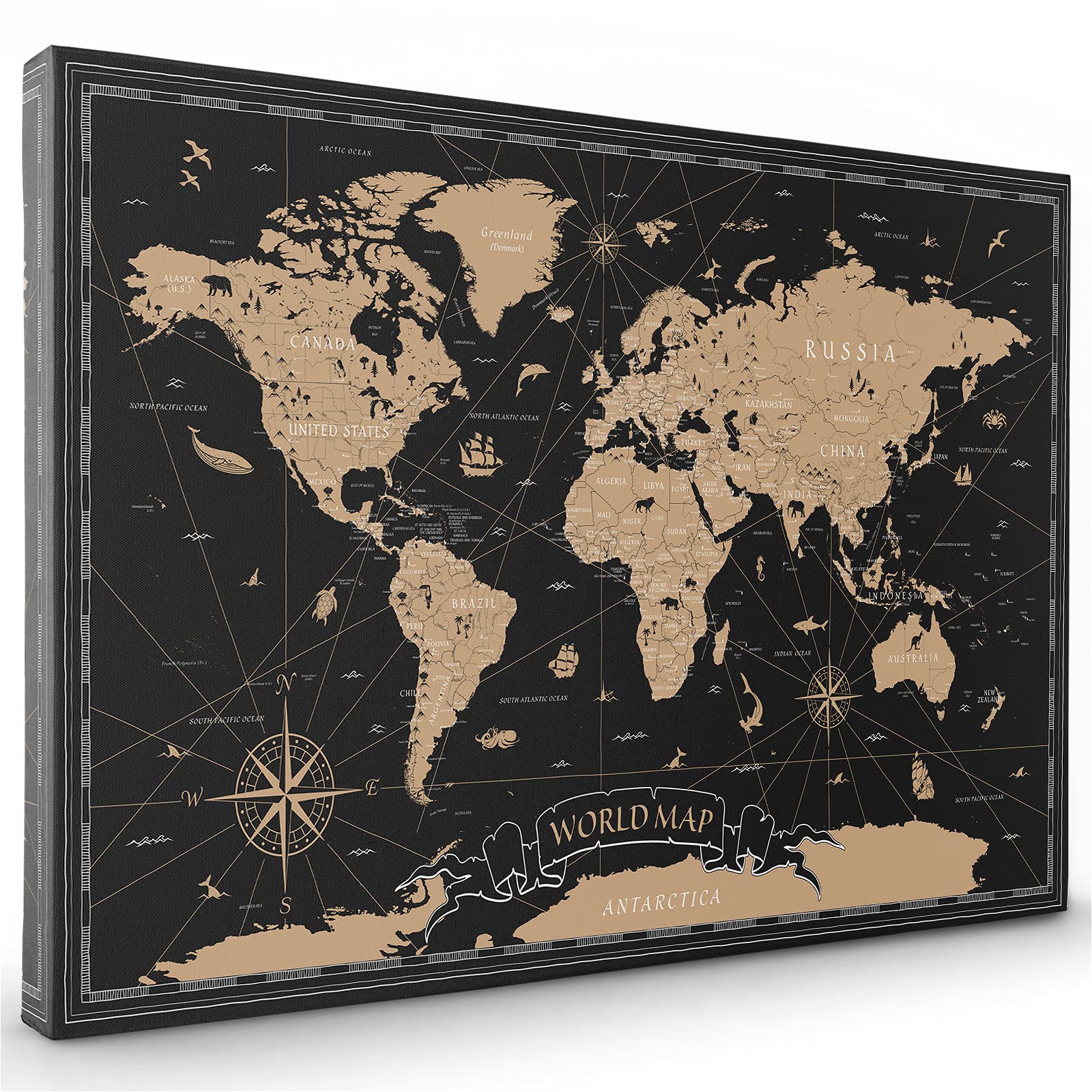 Buy World Wall Art | World Canvas | of the World Wall Art | of the ...