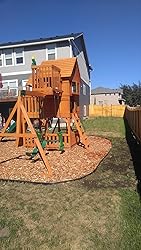Amazon.com: Backyard Discovery, Skyfort II Playground Cedar Wood Swing ...