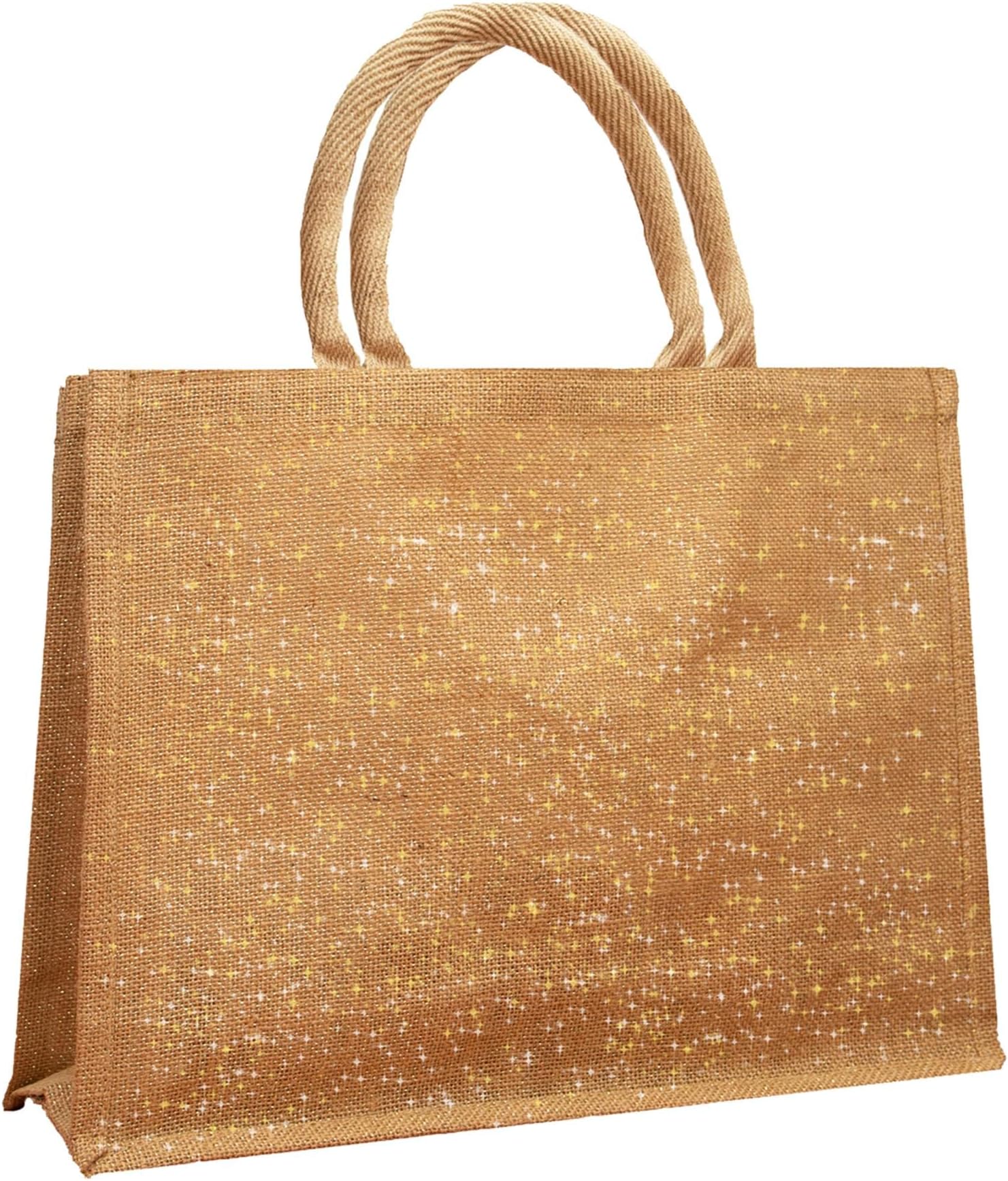 Roseley Strong Jute Shopping Bag Webbed Handles & Waterproof Lining ...