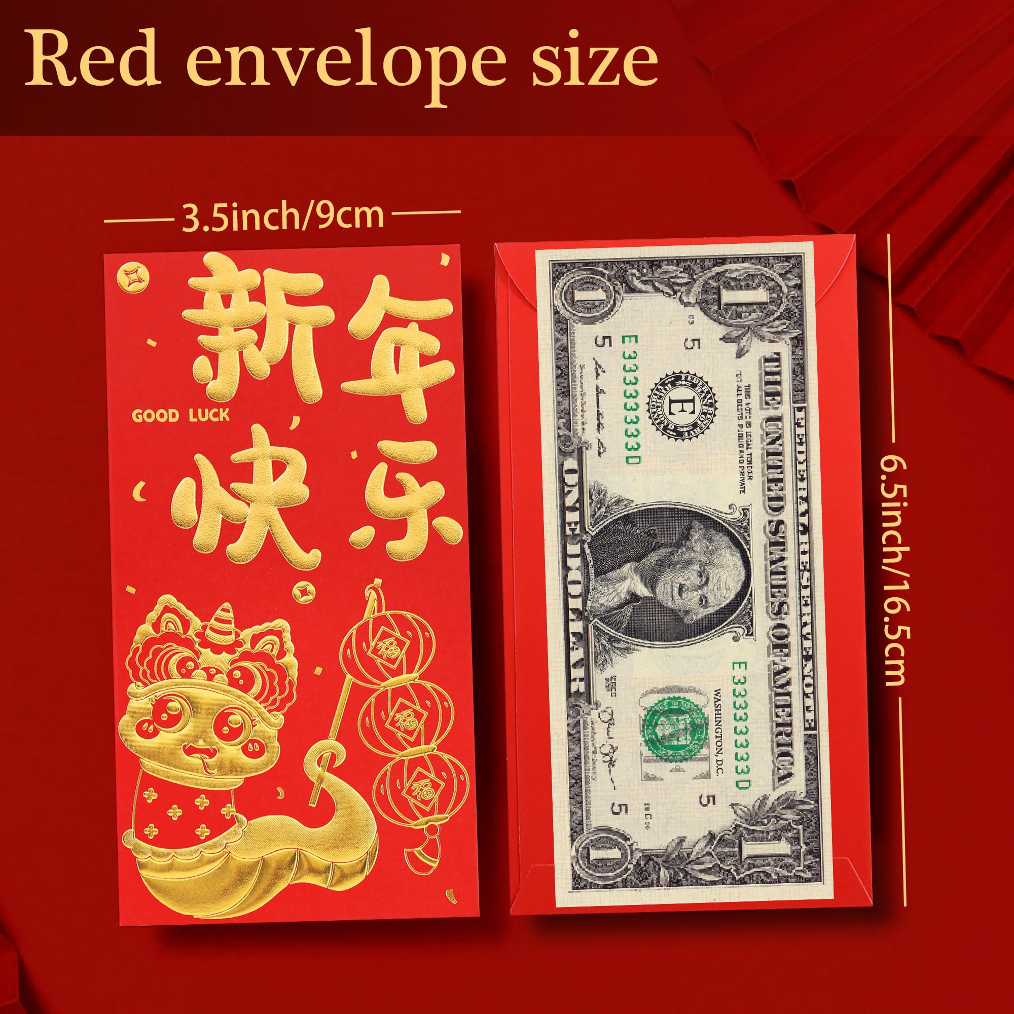Snapklik.com : 36 PCS Red Envelopes Chinese, Chinese New Year Red ...