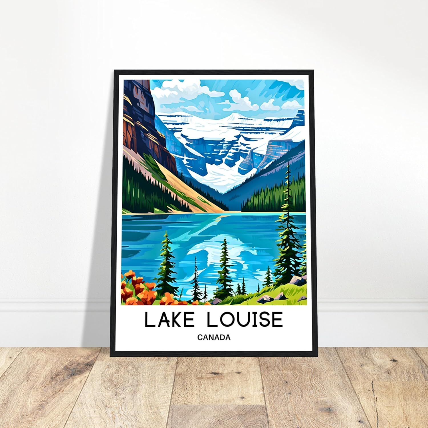 Amazon.com: Lake Louise Travel Print Lake Louise Poster Canadian Art ...