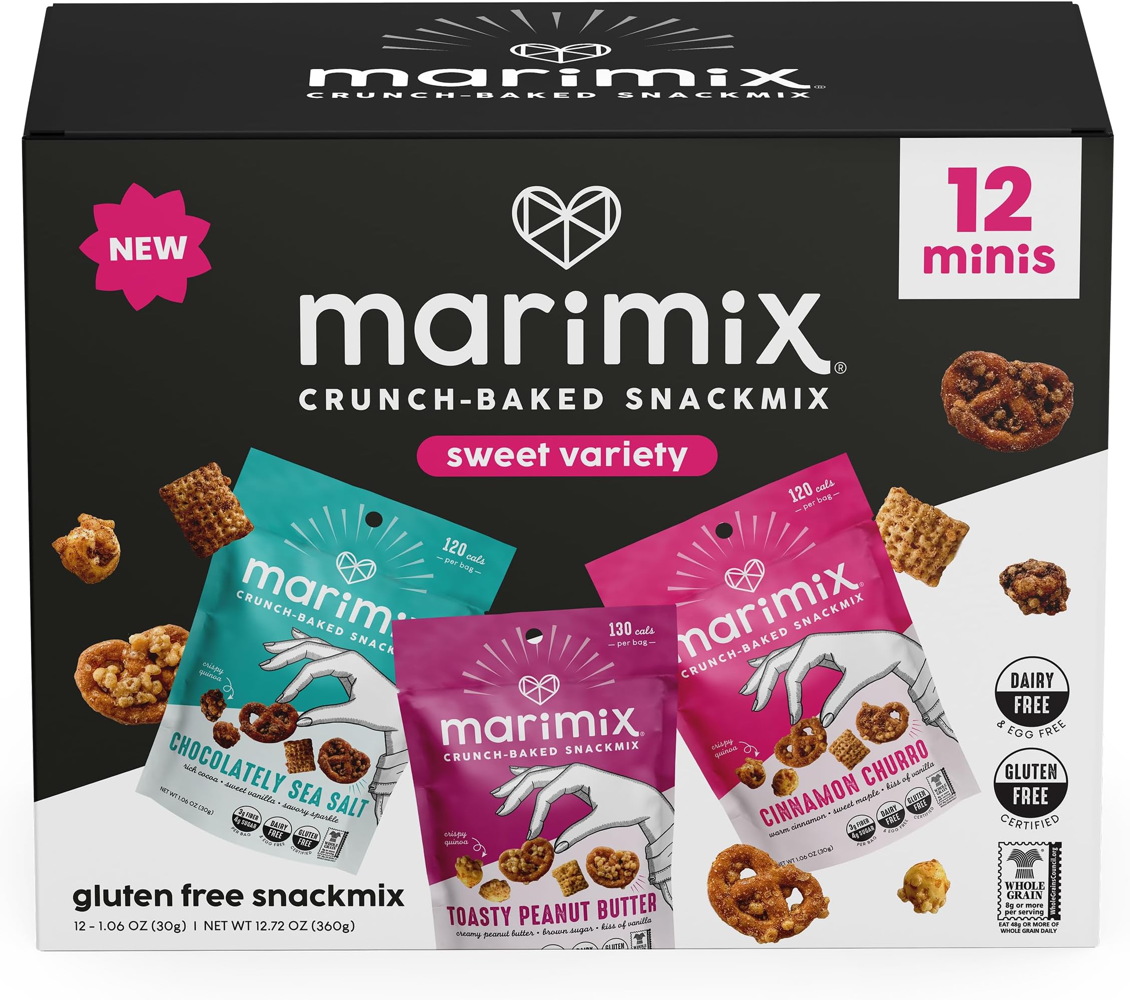 Amazon.com: Marimix Mini Snack Mix - 6 pack (Mini Variety, 6 Pack)