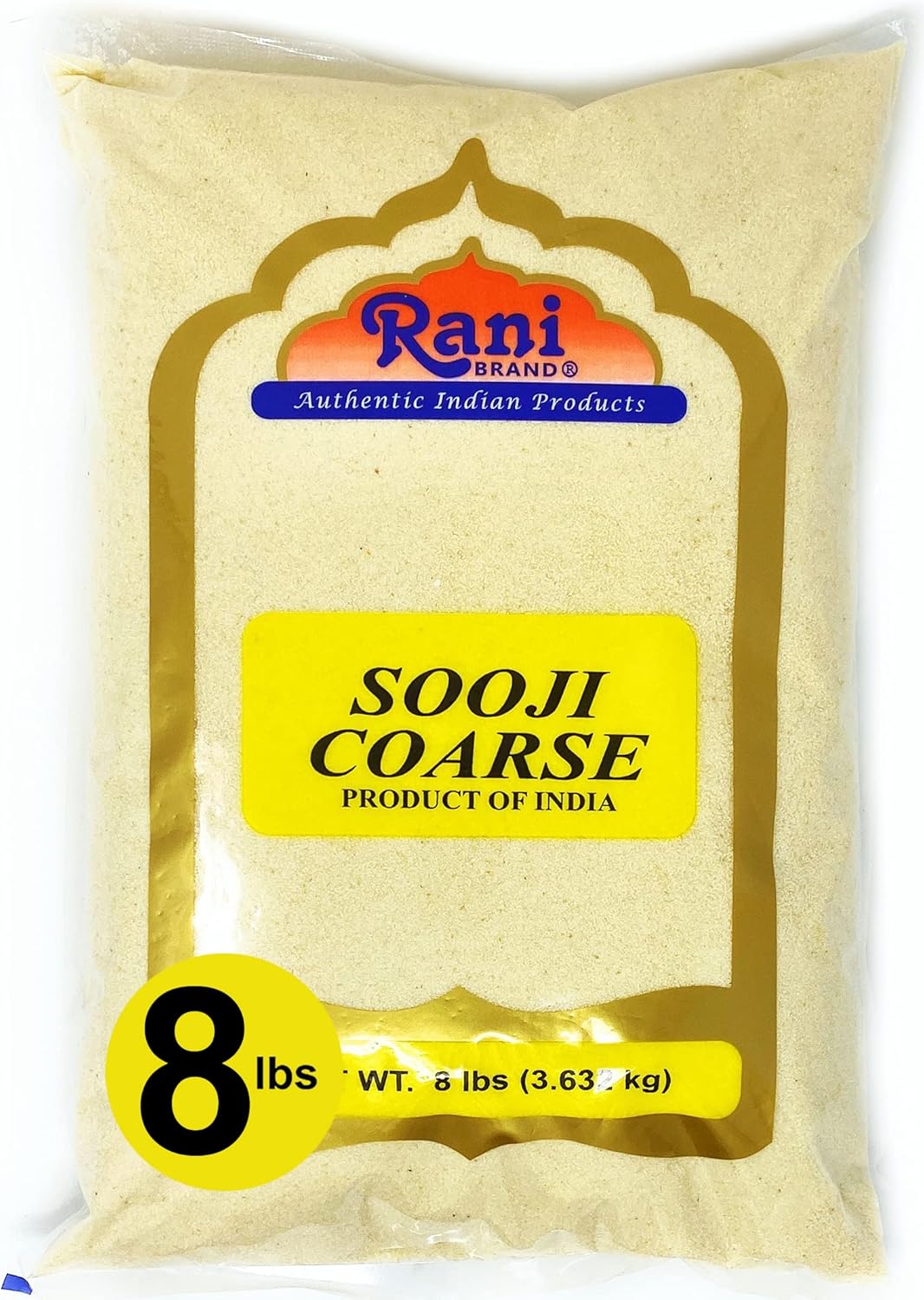 Rani Sooji (Farina, Suji, Rava, Rawa, Semolina) Flour, Coarse 8lbs ...