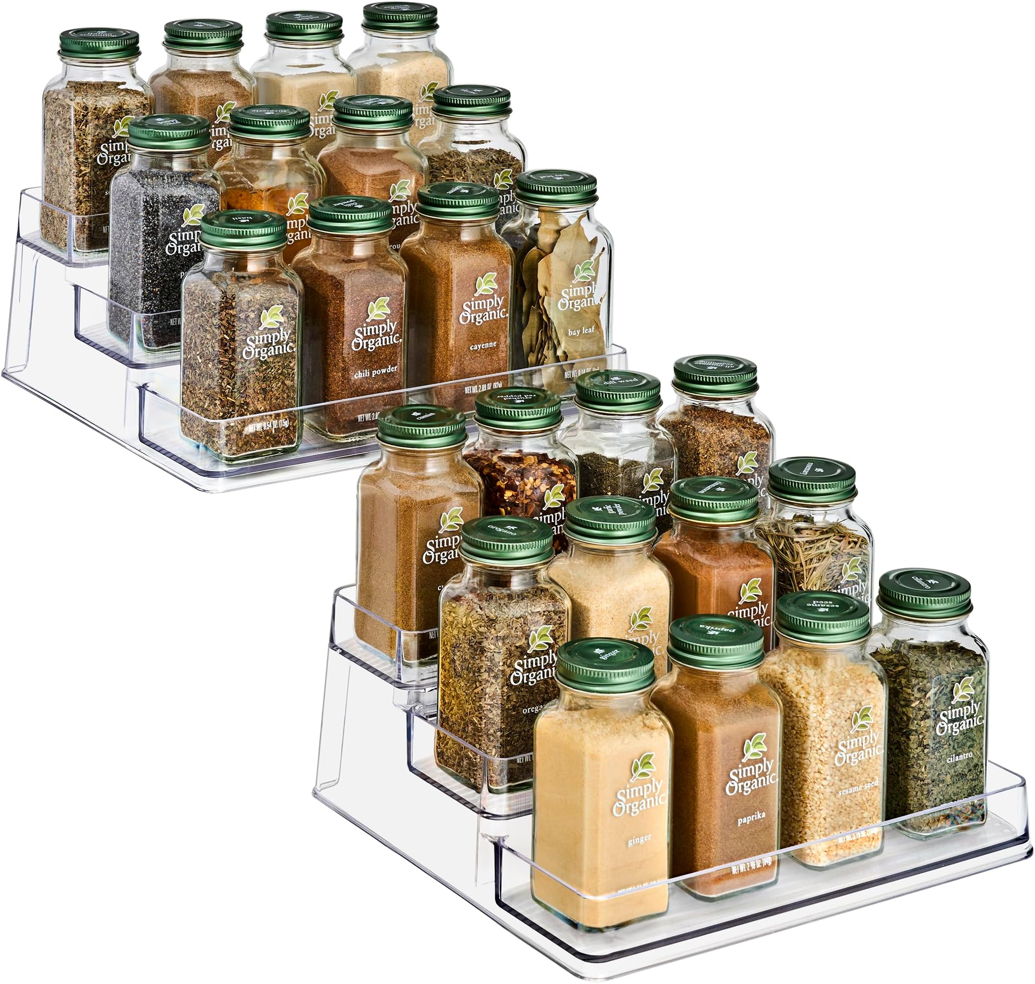 Amazon.com: Zilphoba Acrylic Spice Rack, No Assembly Clear 3 Tier ...