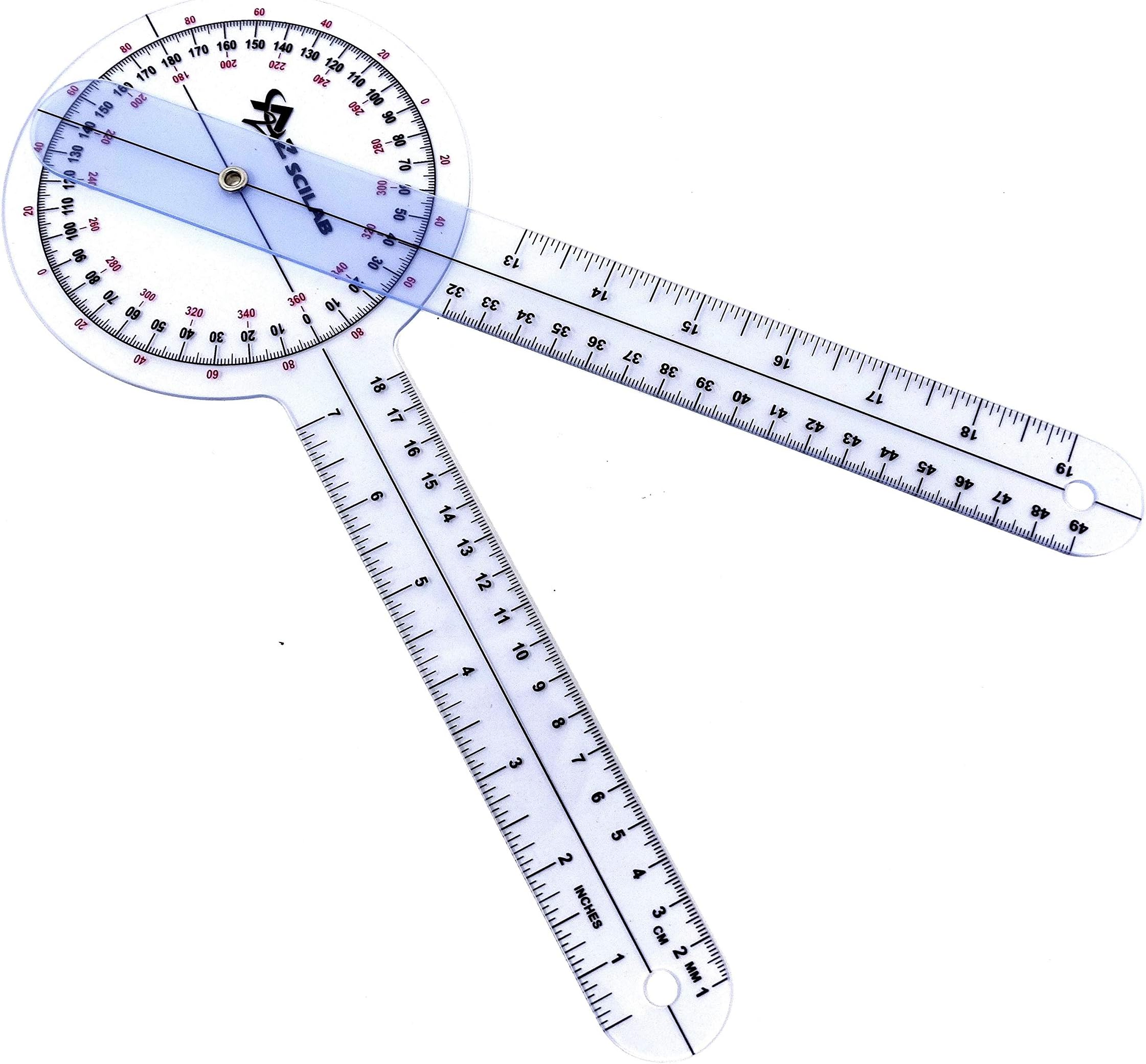 Amazon.com: Prestige Medical Plastic Goniometer 360 Degree ISOM, 12 ...