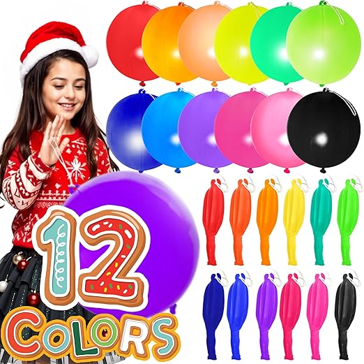 Amazon.com: 30Pcs Premium 18 inches Heavy Duty Punch Balloons with ...