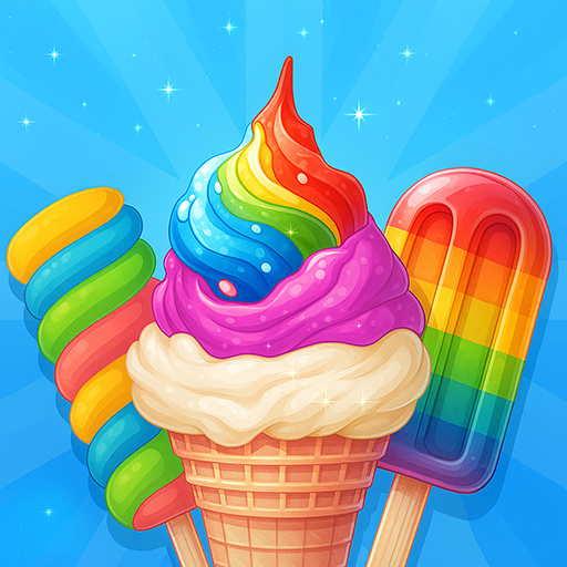 Rainbow Popsicle Stack Run: Ice Cream Rush - App on Amazon Appstore