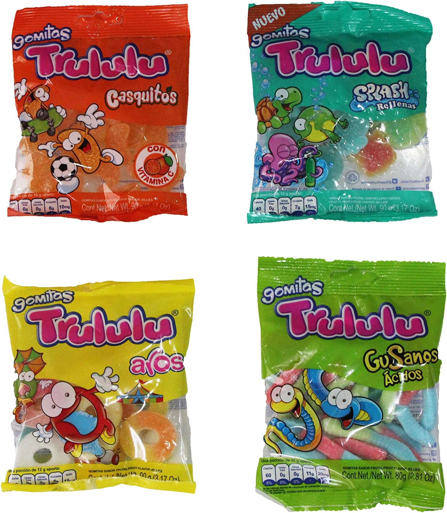 Amazon.com : Trululu Fruit Flavor Jellies - Gomitas con Sabor a Frutas ...