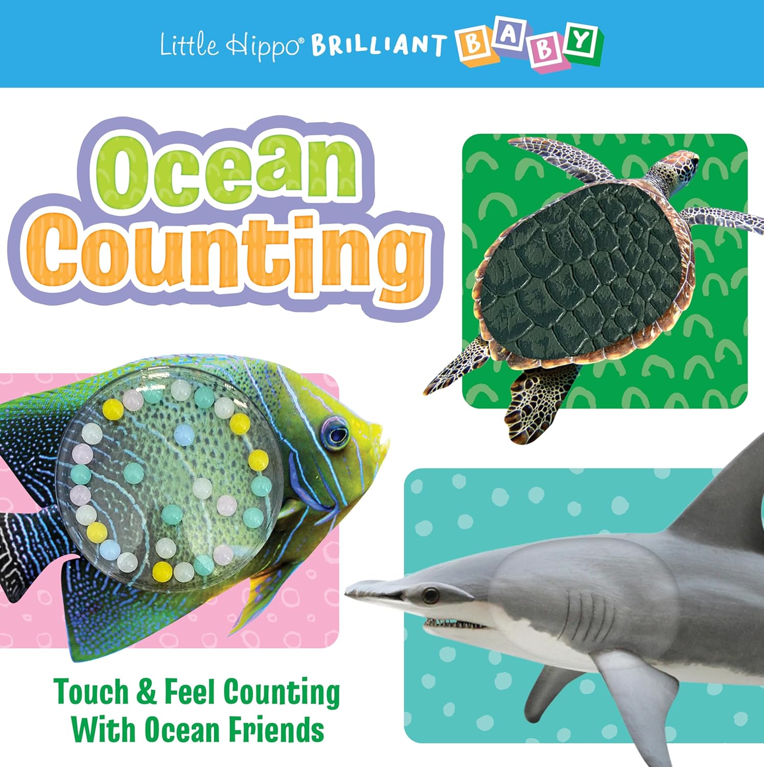 Little Hippo Books Ocean Counting | Touch and Feel Books for Toddlers 1 ...