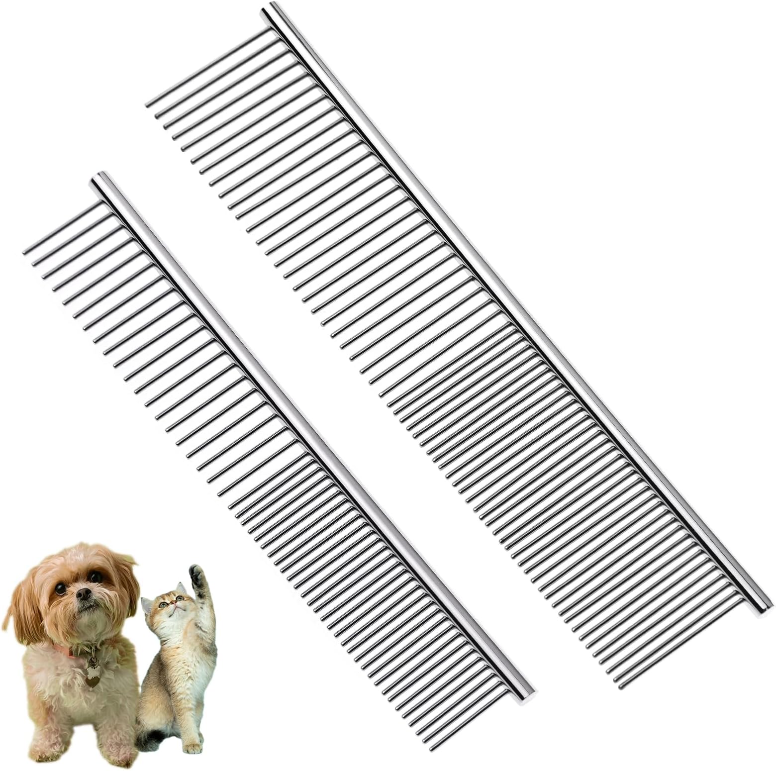 Amazon.com: Litoexpe 3 Pack Metal Combs for Knots, 6.34" Dog Combs for ...