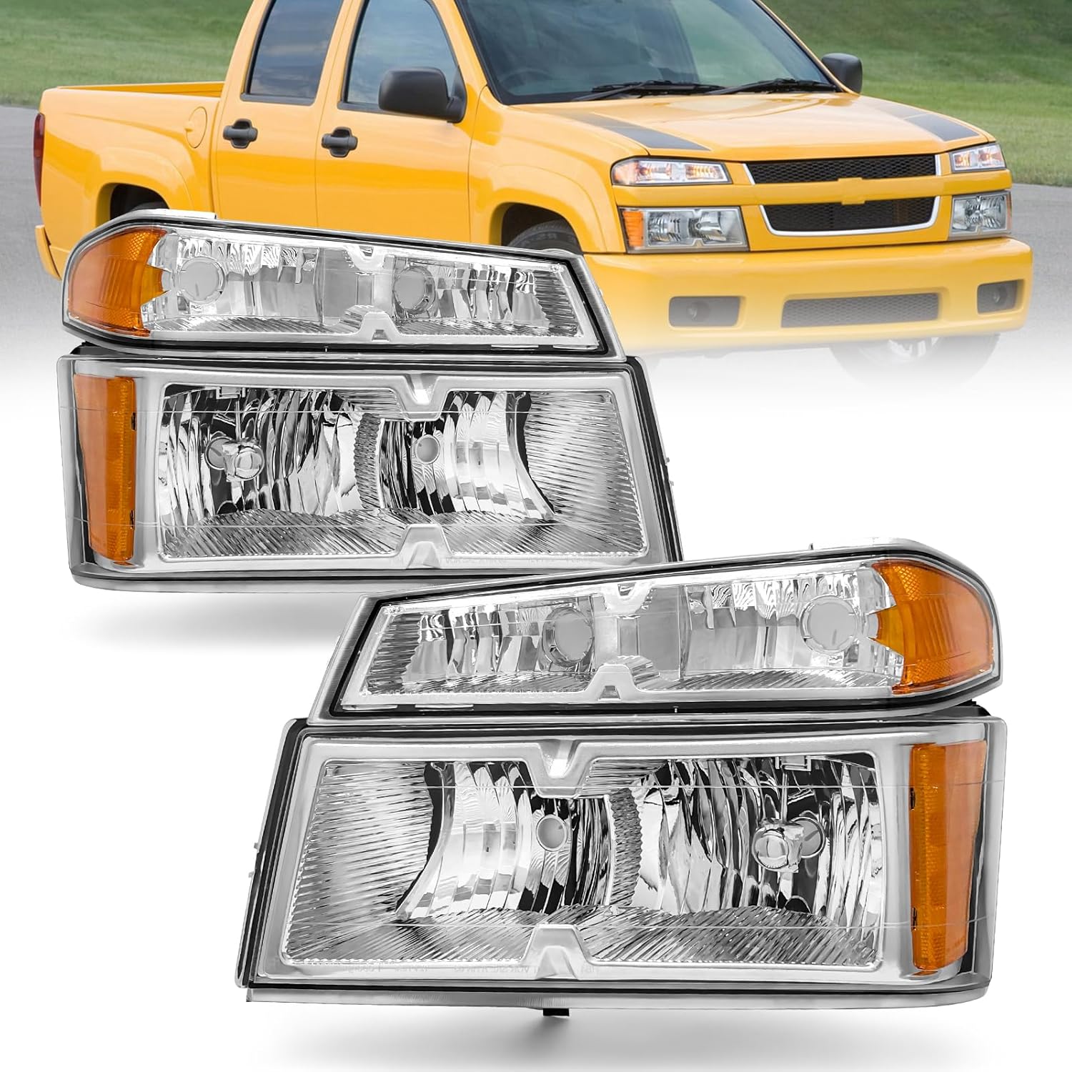 Amazon.com: AS Headlights Assembly Compatible with 2004 2005 2006 2007 ...