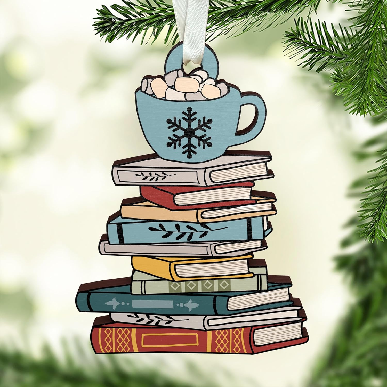 Amazon.com: SUCHAGIFT Book Lovers Gifts - Book Ornaments Xmas Tree ...
