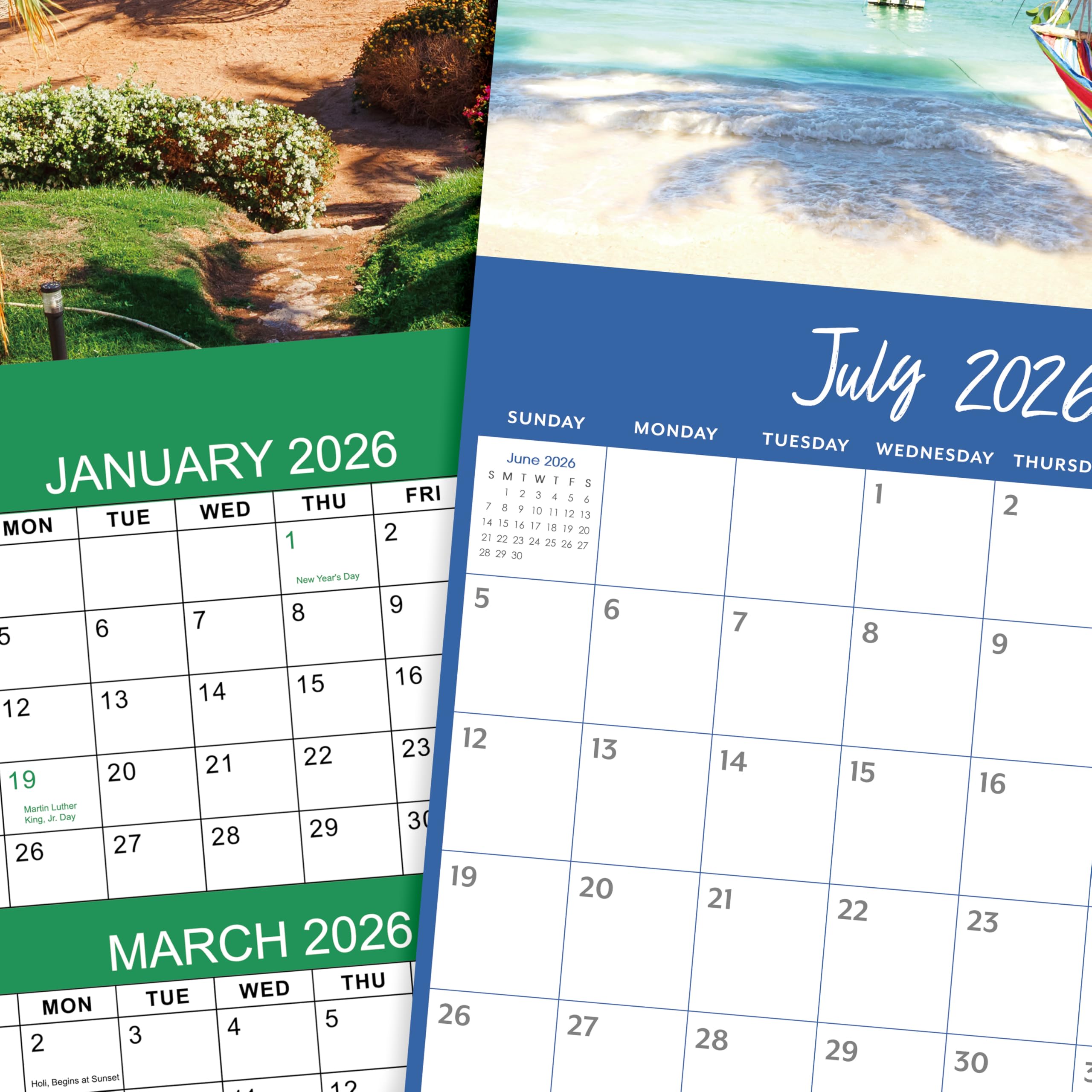 Snapklik.com : Calendar 2026-2027 - 18 Months Wall Calendar 2026-2027 ...