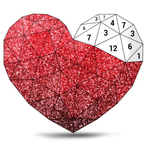 Poly Art Glitter Color by Number, Coloring Puzzle Game - App on Amazon ...