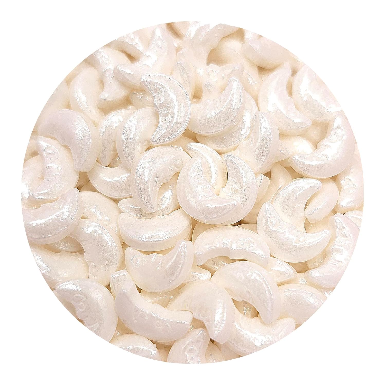 Amazon.com: NCS Moon Edible Sprinkles – Pearlized White Cupcake, Cake ...