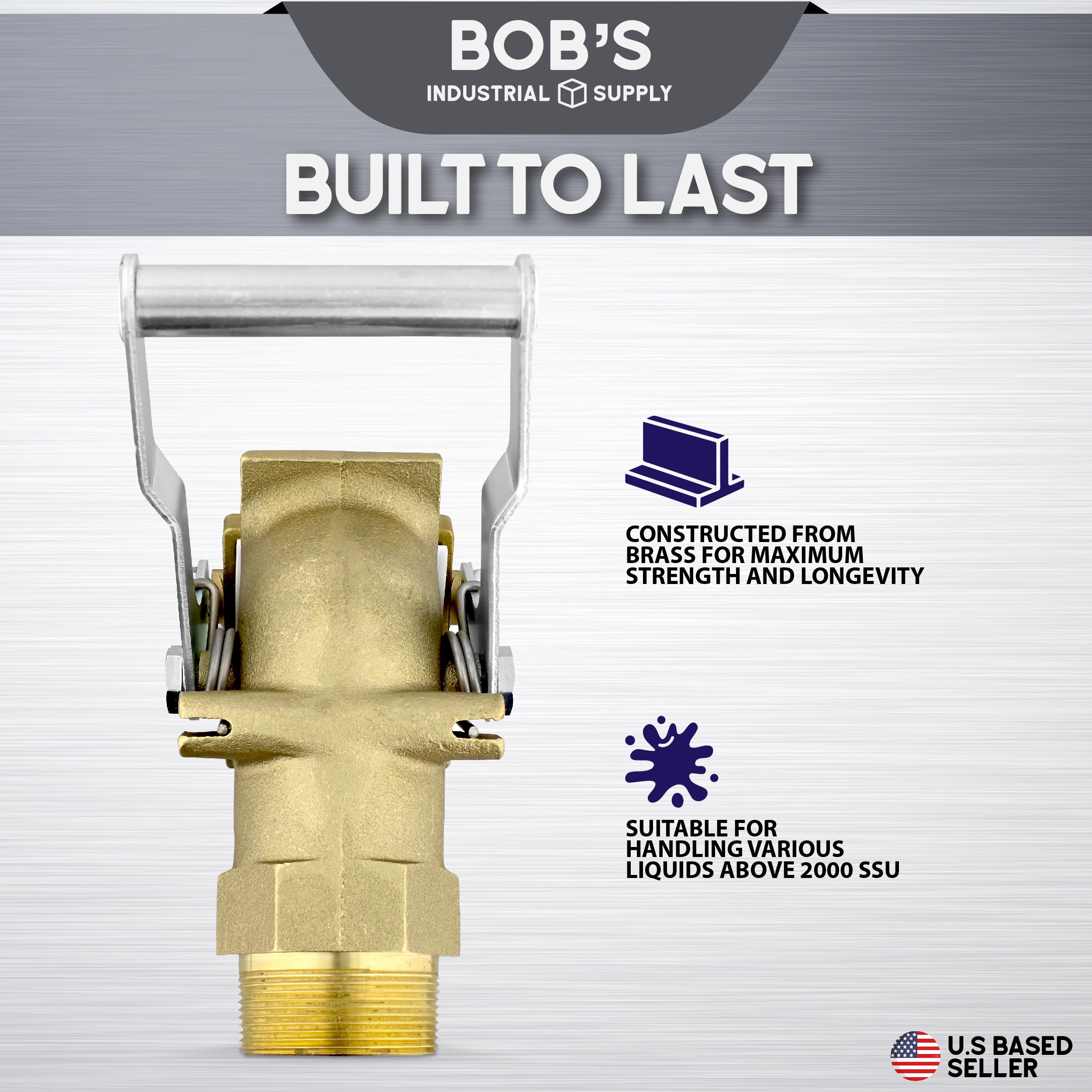 Snapklik.com : 2 Inch Drum Valve - Brass Gate Valve Drum Bung Valve ...