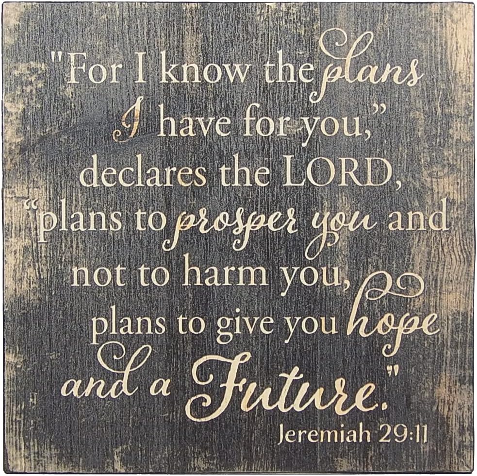 Amazon.com: I Know The Plans I Have For You Jeremiah 29:11 Religious ...