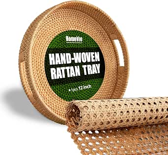 Amazon.com: Natural Rattan Home Décor Bundle - 14'' Cane Webbing Roll ...