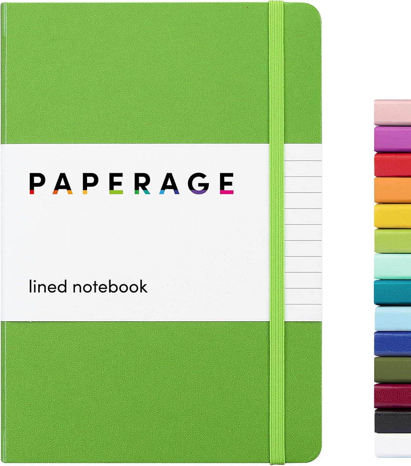 Amazon.com : PAPERAGE Lined Journal Notebook, (Green), 160 Pages ...