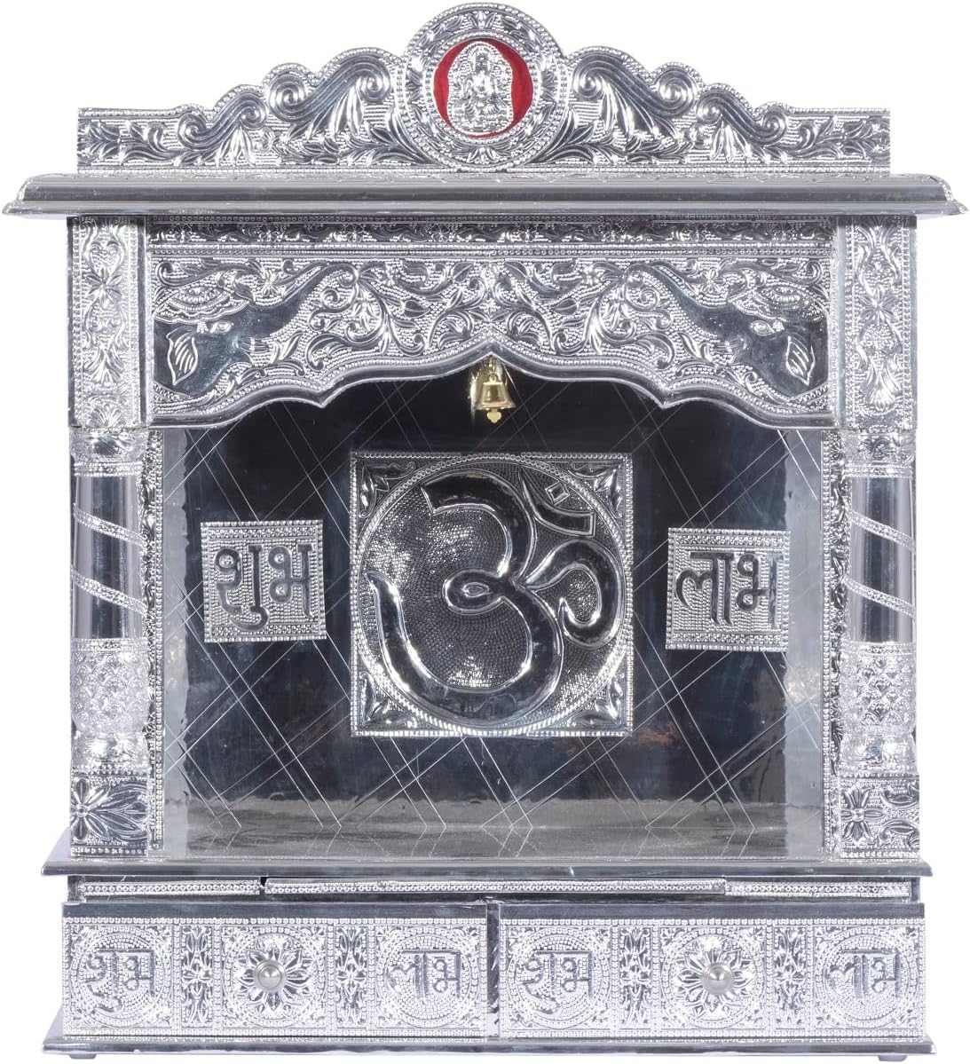 Silver Mandir for Home - Pure Silver Color - Without Nepal | Ubuy