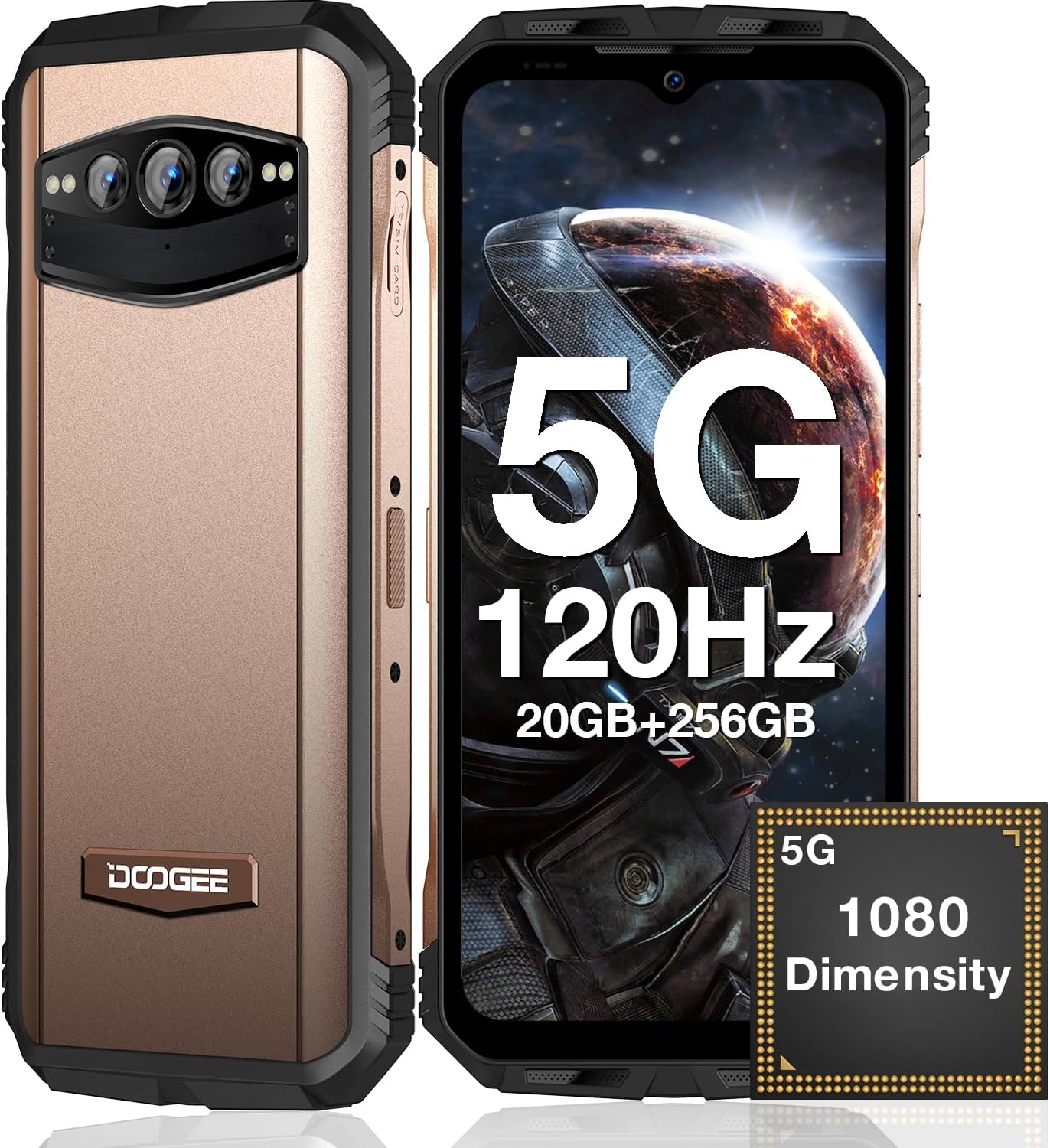 Amazon.com: DOOGEE S100 Pro 5G Rugged Smartphone, 20GB+256GB, 66W ...