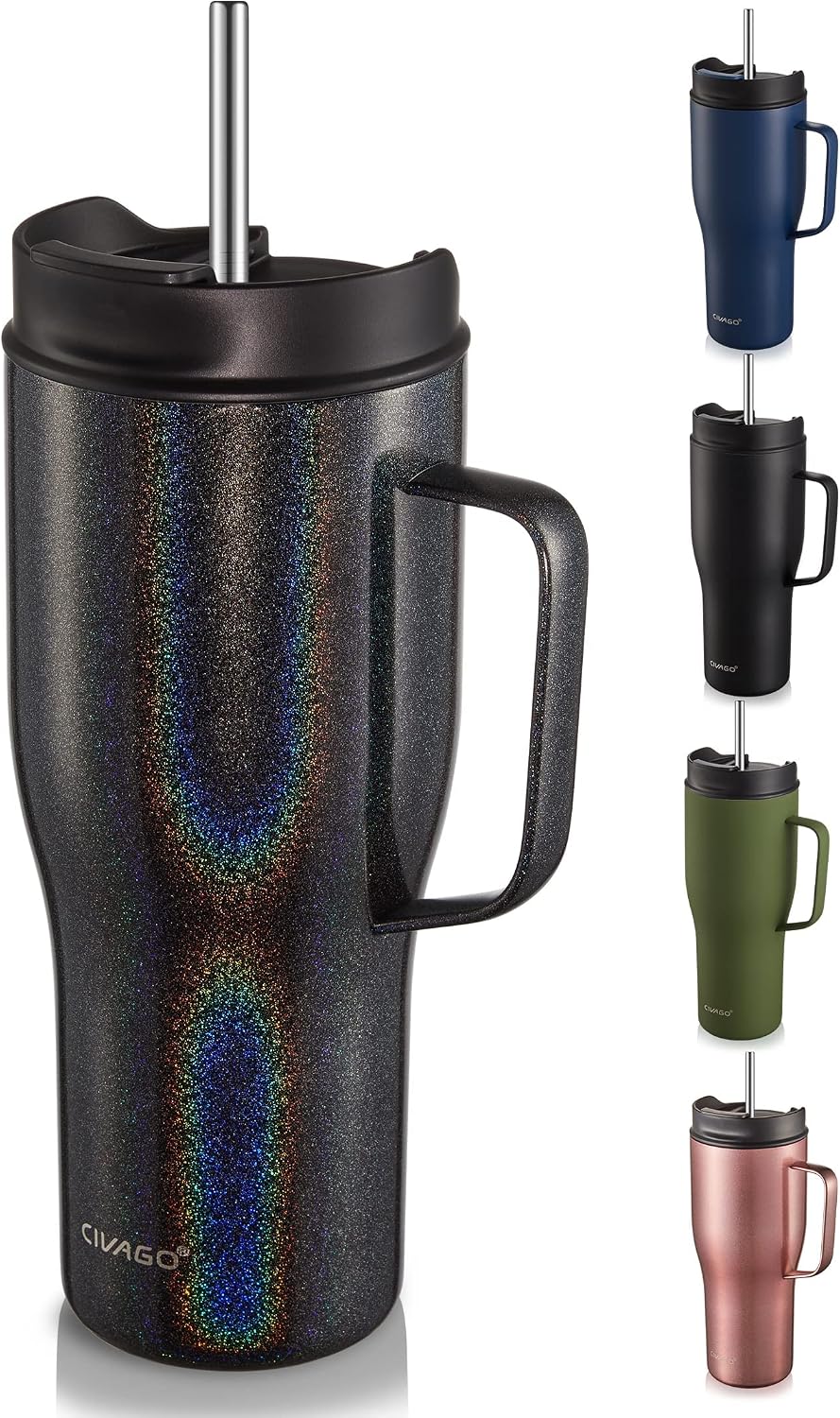 Comprar CIVAGO 30 oz Tumbler Mug with Lid and Straw, Insulated Travel ...